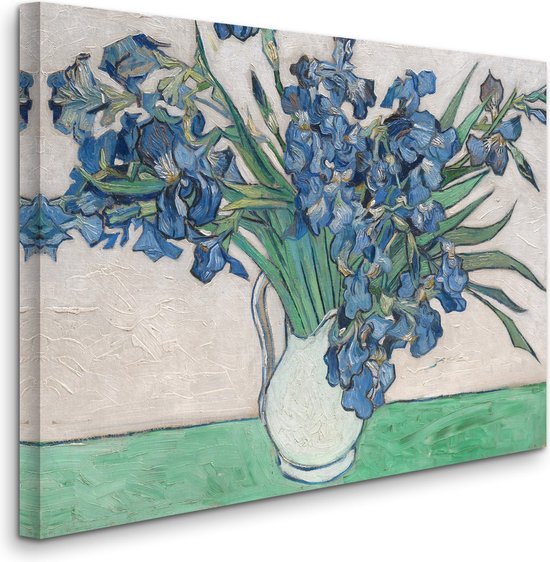 Vincent van Gogh - Vase with Irises - Vaas met irissen (1890) - 2:3 | bol