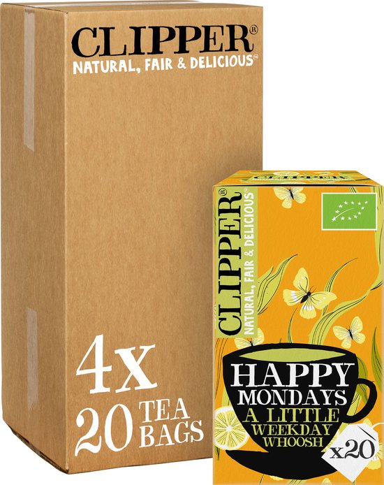 Clipper Happy Mondays - Organic Lemon ginger & black pepper infusion 4 ...