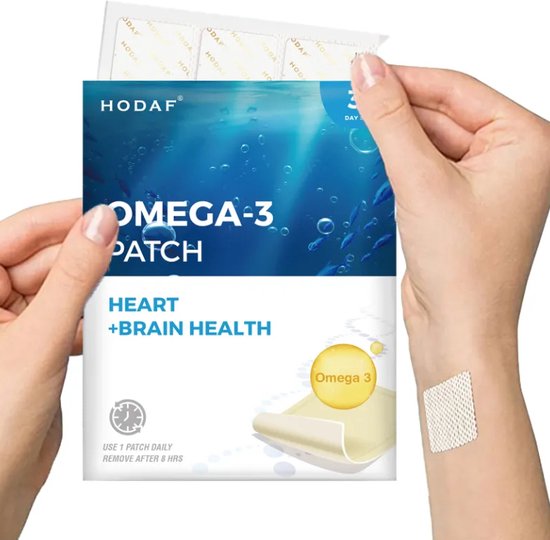 Omega 3 Pleister - Omega 3 Patch - Supplement voor hart en brein, voor ...