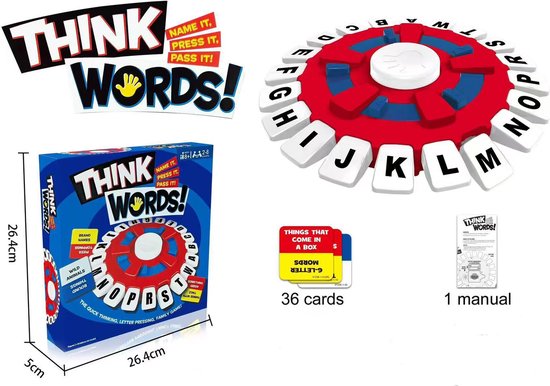 Bordspellen- Gezelschapsspel - Partyspellen- crazy letter bordspel ...