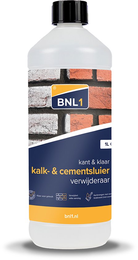 BNL1 | 1 liter Witte uitbloei verwijderaar | Effectieve gevelreiniger ...