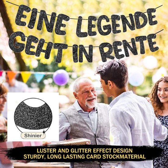 Grappige pensioenbanner - Een legende gaat in pensioen - Feestdecoratie ...