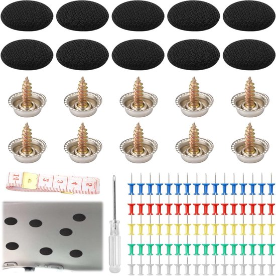 65pcs Universal Car Roof Rivets Replacement Button Set with Pins ...