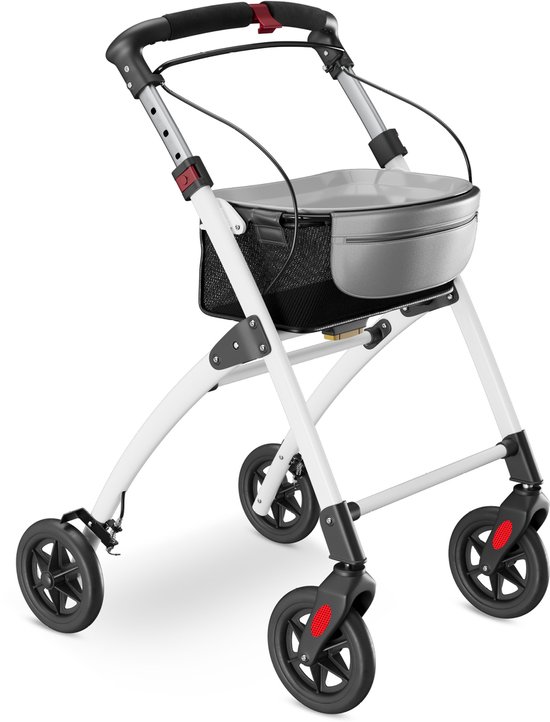 ELONEO Lichtgewicht Rollator voor Binnen - 54 cm Breed, Opvouwbaar Looprek met... | bol