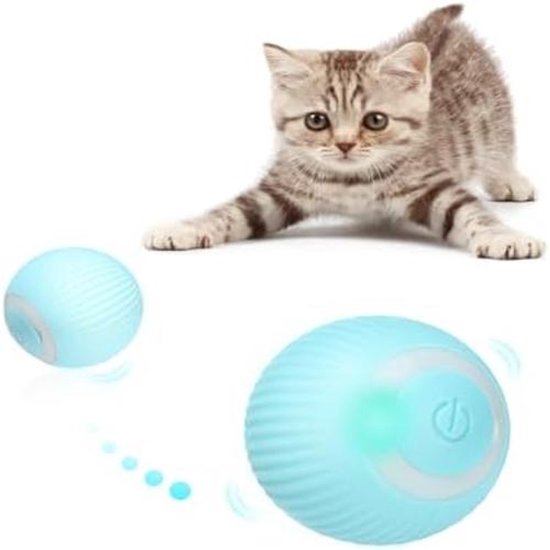 Zelfdraaiende Elektrische Bal – Interactief Kattenspeelgoed met LED ...