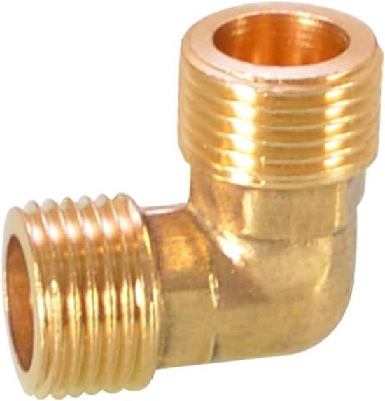 Schroefdraadfittingen messing pijp 90 graden connectoren- messing slang ...