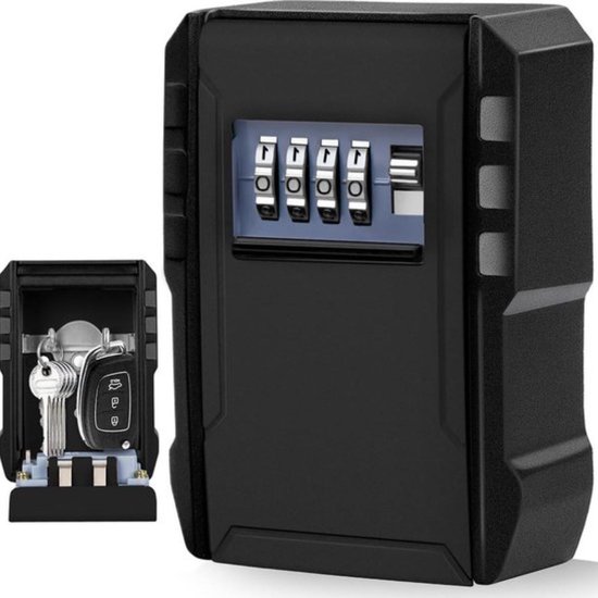 Sleutelkluis Wandmontage - Sleutelslot Doos - 4-cijferige Combinatie ...