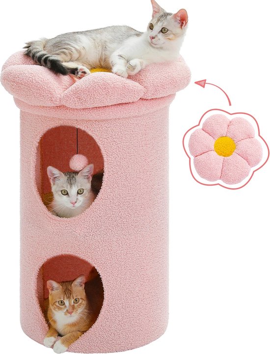 Boleen - 2 Verdiepingen kattenbed - Kattenmand - Kattenbak - 50x40x73cm ...
