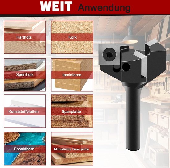 Afrondfrees 8 mm schacht - 40 mm diameter - Vlakfrees - Afrondfrees ...