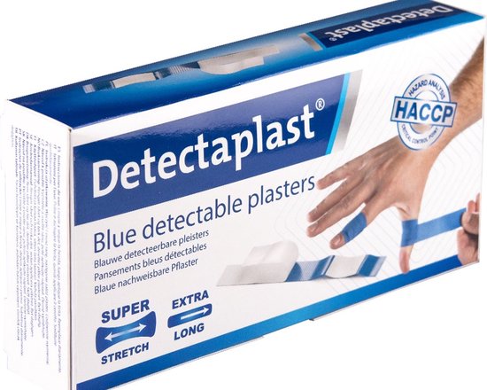 DETECTAPLAST - ELASTISCH TEXTIEL - 180 X 30MM - DETECTABLE - HACCP ...