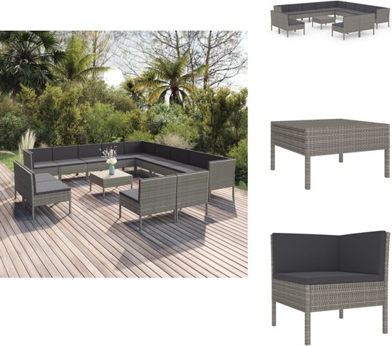 vidaXL Loungeset - Loungesets - Lounge Set - Lounge Sets - 14-delige ...