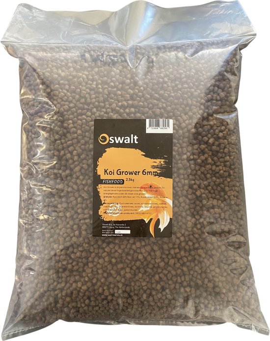 Oswalt Koi Grower - Koivoer - Visvoer - 2,5kg - 6mm | bol