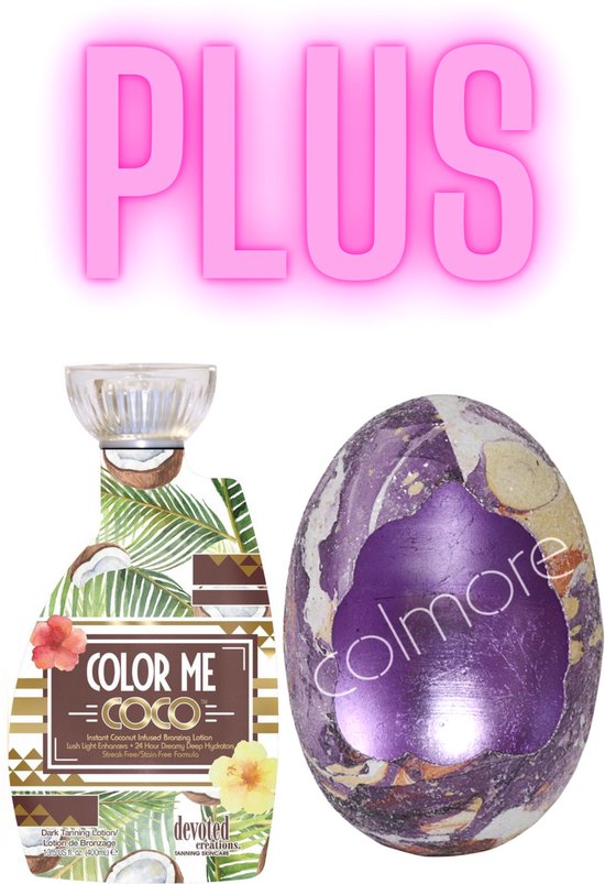 Devoted Creations Color me Coco 400 ml PLUS Colmore Decoratie Ei Lila | bol