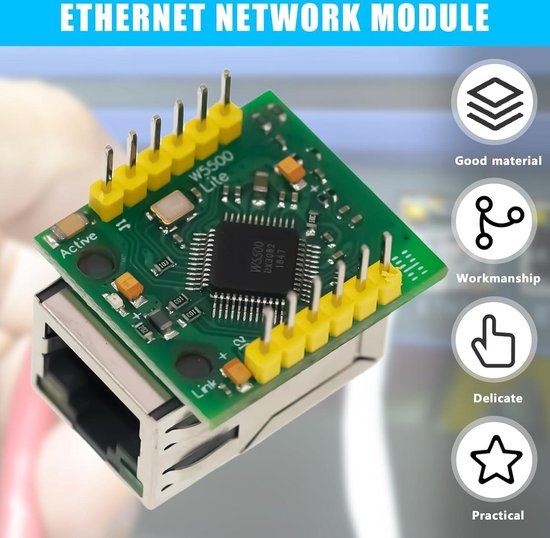 W5500 Ethernet Network Module SPI naar LAN TCP IP Interface Converter - Compatibel met... | bol