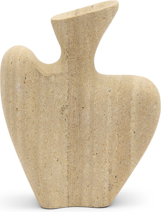 Riviera Maison Beeldje wavy Beige - Wavy Sculpture - Gele steen ...