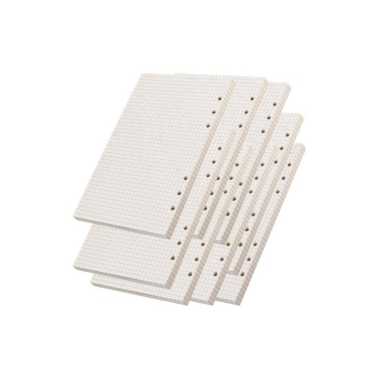 18 Stuks A5 Navulbaar Papier Geruit, 800 Vellen, 6 Gaten Navulpapier ...