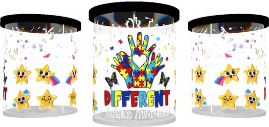 UV DTF cup sticker - stickers - beker - cup - koffie - drinkbeker ...