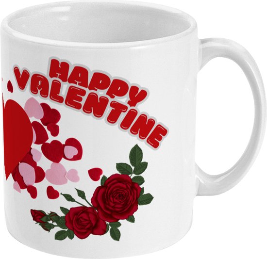 Happy Valentine - Cadeau-Liefde-Romantisch-Verrassing - Rood | bol