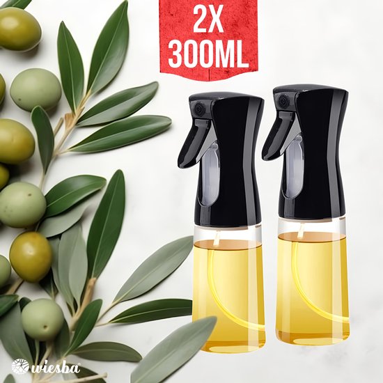 Wiesba Olijfolie Spray Fles - Olie Spray Fles - BBQ Accessoires - Olie ...