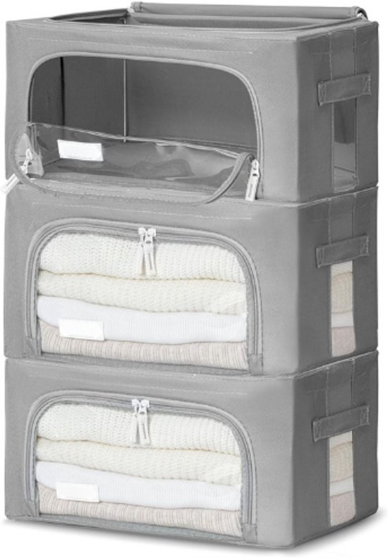 Starre Opvouwbare Kledingopbergbox Met Ritssluiting - Opbergtas Voor ...