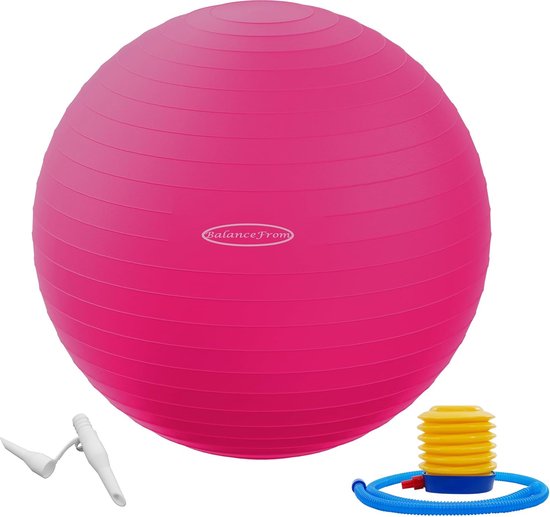 Anti-burst en slipbestendige fitnessbal, yogabal en geboortebal met ...