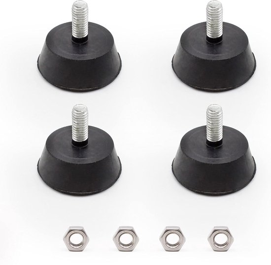 4 stuks verstelbare meubelpoten, verstelbare tafelvoet M6, 32 mm verstelbaar, upgrade... | bol
