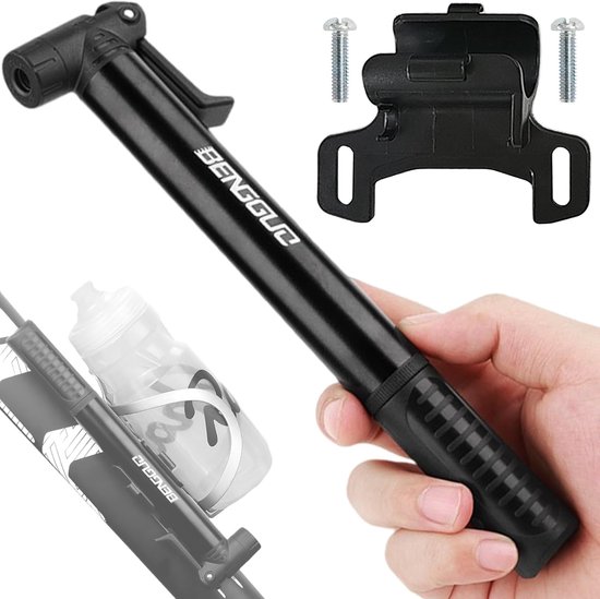 Draagbare mini-fietspomp voor Schrader en Presta-ventielen - aluminium luchtpomp voor... | bol