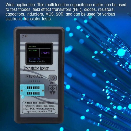 Multifunctionele transistor tester met 18 inch LCD-display - NPN PNP ...