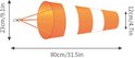 Windzak - Windsock - windrichting- en snelheidsindicatie - 80 cm | bol