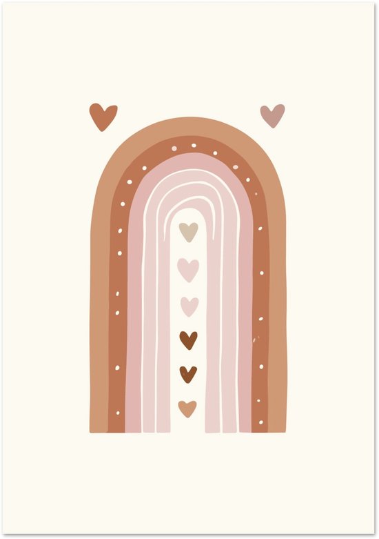 Poster Pastel Rainbow A4 21x29.7 cm / 8x12″ | bol