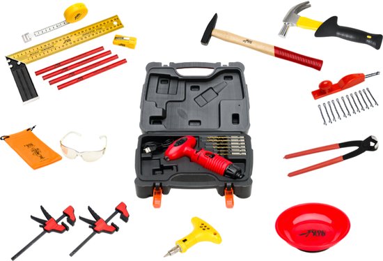 ToolKid - Gereedschapset voor kinderen - 17-delig | bol