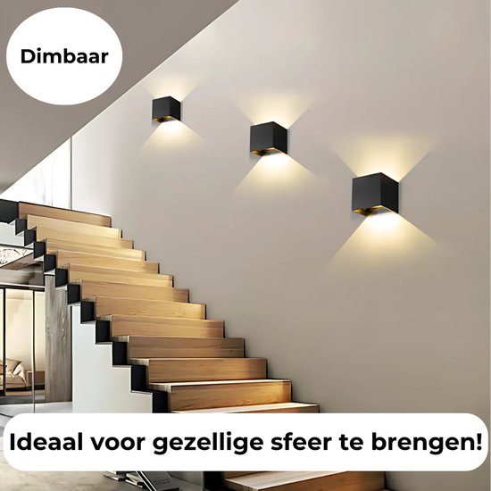 LED Wandlamp - Wand armaturen - Dimbaar - Woonkamer verlichting ...