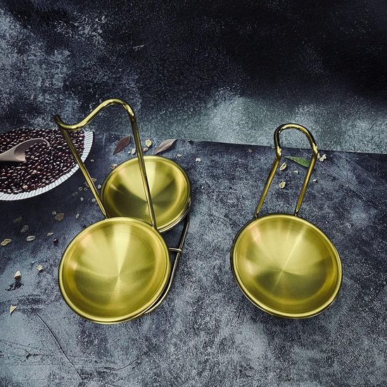 Long Handle Vertical Saving Soup Ladles Holders Stainless Steel Spoon ...