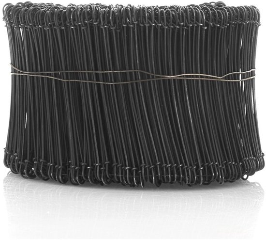 GEKO Binddraad met dubbele lus - 1.6 mm dik - 14 cm lang - 1000 stuks | bol