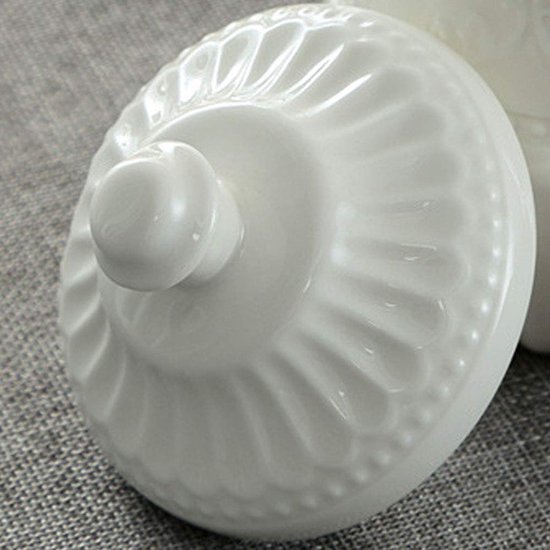 TAMUME Porseleinen Suikerkom met Knobbed Deksel, Franse Country Cottage ...