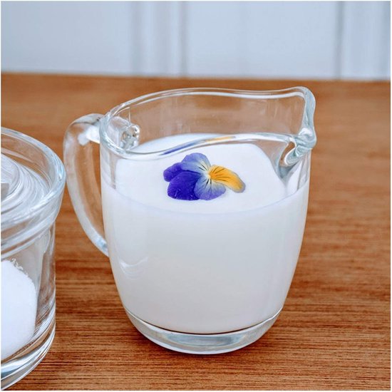 Juskom voor Melk, Bouillon, Saus Glas Sugar and Creamer Coffee Set Kit ...