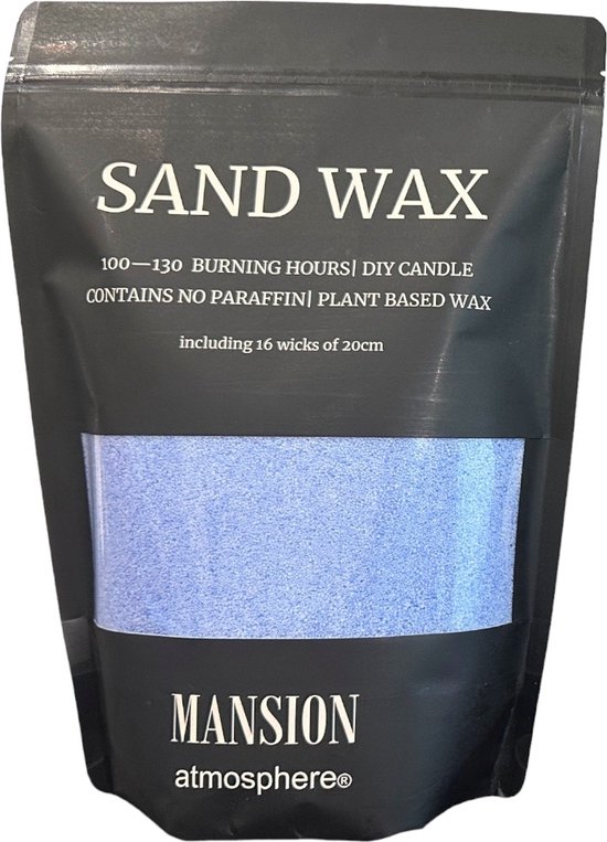 MANSION ATMOSPHERE - Sand Wax - BLAUW - 1 Kg - inclusief 16 lonten | bol