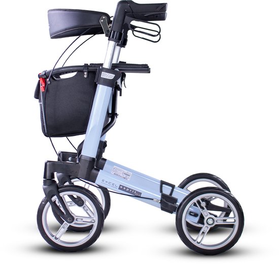Excel Esprit S4 Lichtgewicht Rollator - Opvouwbaar - Luxe zelfsluitende tas - Rugband... | bol