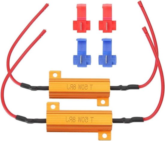 50W 8ohm LED Load Resistor Power Resistor Decoder for LED Indicators ...