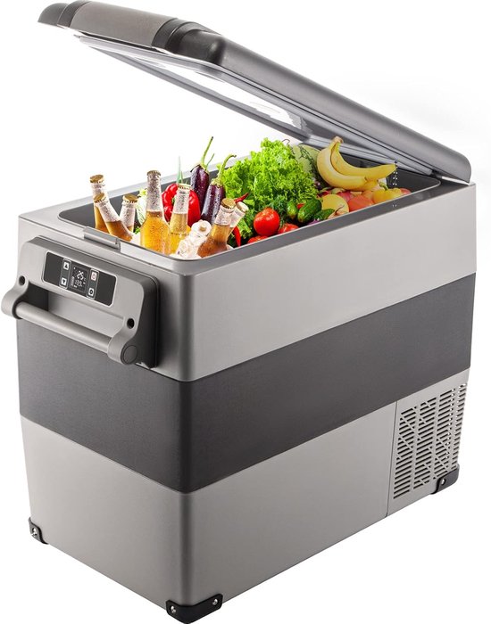 Draagbare koelbox 55 L voor auto en camping – Elektrische vriezer met snelle koeling | bol