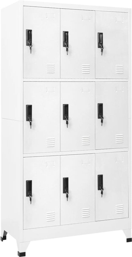 vidaXL Lockerkast - Lockerkasten - Opbergkast - Kast - Lockerkast ...