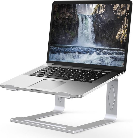 Metalen Laptopstandaard - Verstelbare Laptopverhoger met Ventilatie ...