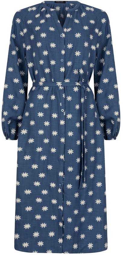 Ydence Dress Casey Dames - Jurk - Blauw - Maat S | bol