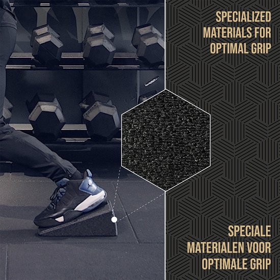 BOZEERA Squat Block Set (3 Stuks) - Slant Board - Squat Wedge - Stretch ...