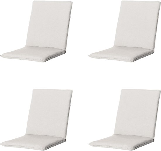 Madison - Stapelstoelkussen Napels sand - Ca. 97x49 cm - Set van 4 | bol