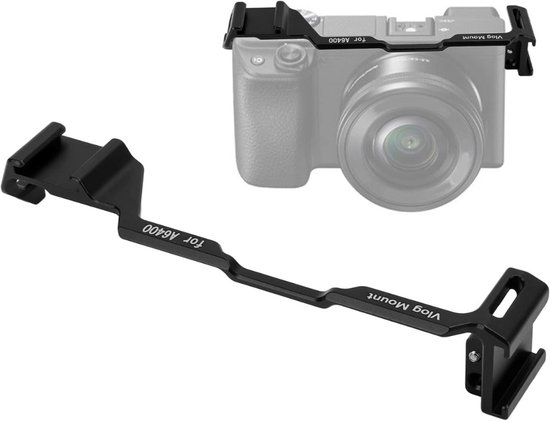 Cold Shoe Adapter Verplaatsingsplaat Extension Mount Bracket Sony A6400 ...
