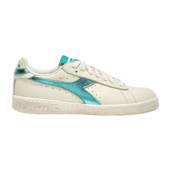 Diadora Women Game L Low Waxed Metal Sky Blue Turquoise-Schoenmaat 38 | bol