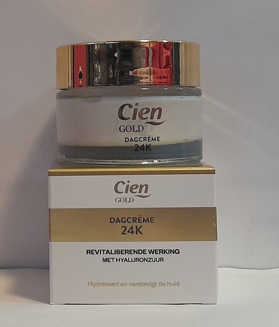 Cien Gold 24K Dagcrème - Met hyaluronzuur - Droge huid - 50ml | bol