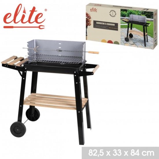 Elite - Houtskool BBQ - Barbecue Inclusief Spit | bol