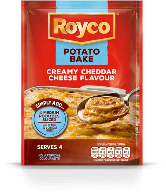Royco - Creamy Cheddar Cheese Potato Bake 41g | bol